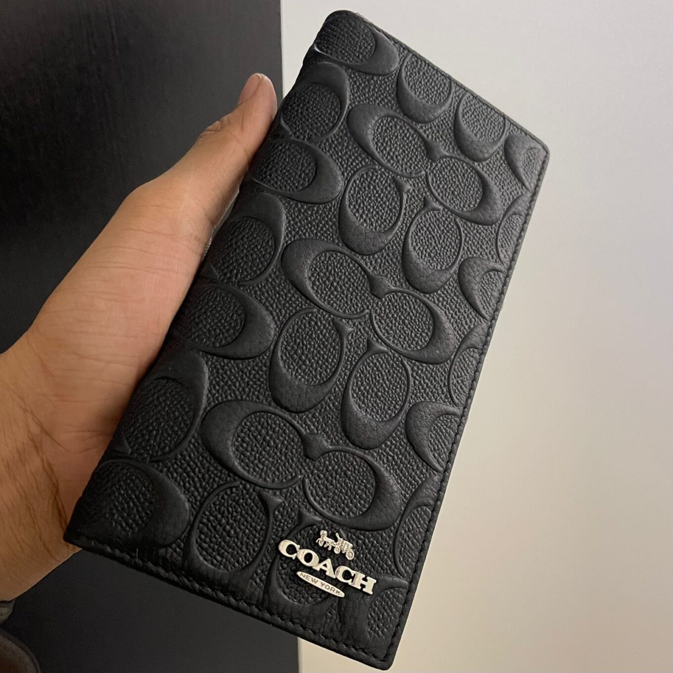 Coach Embossed Leather Unisex Long Wallet - TheLuxuryTag
