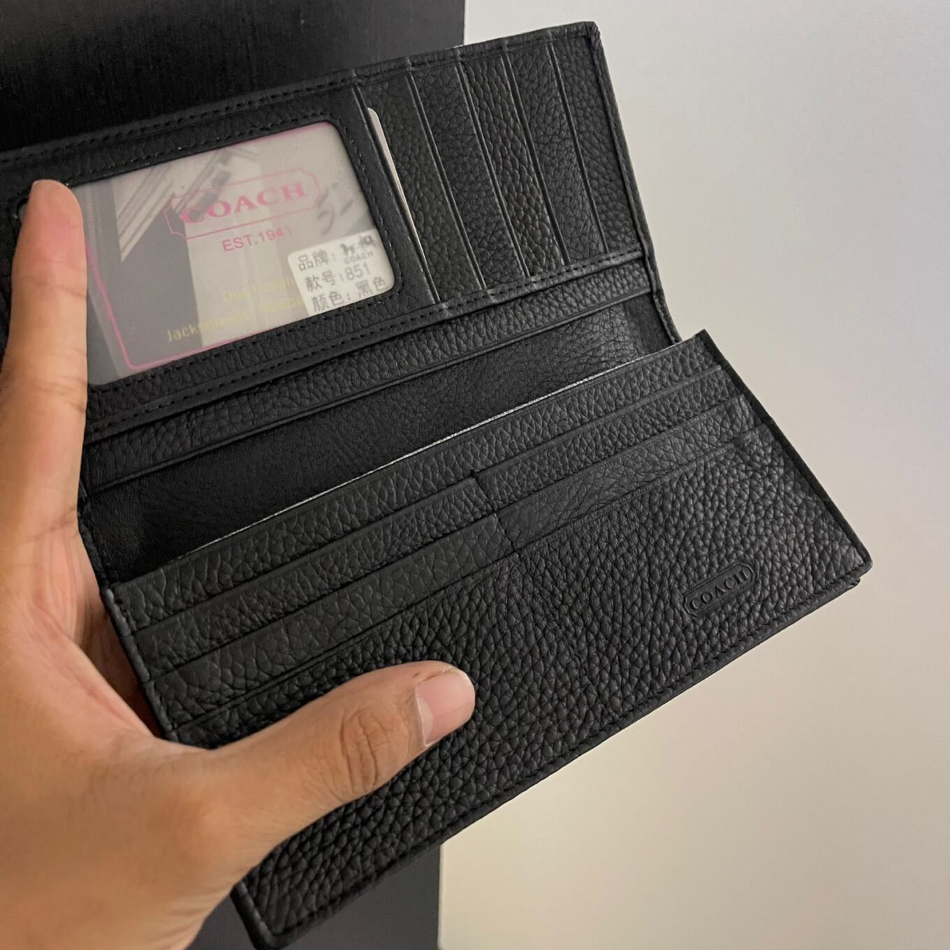 Coach Embossed Leather Unisex Long Wallet - TheLuxuryTag