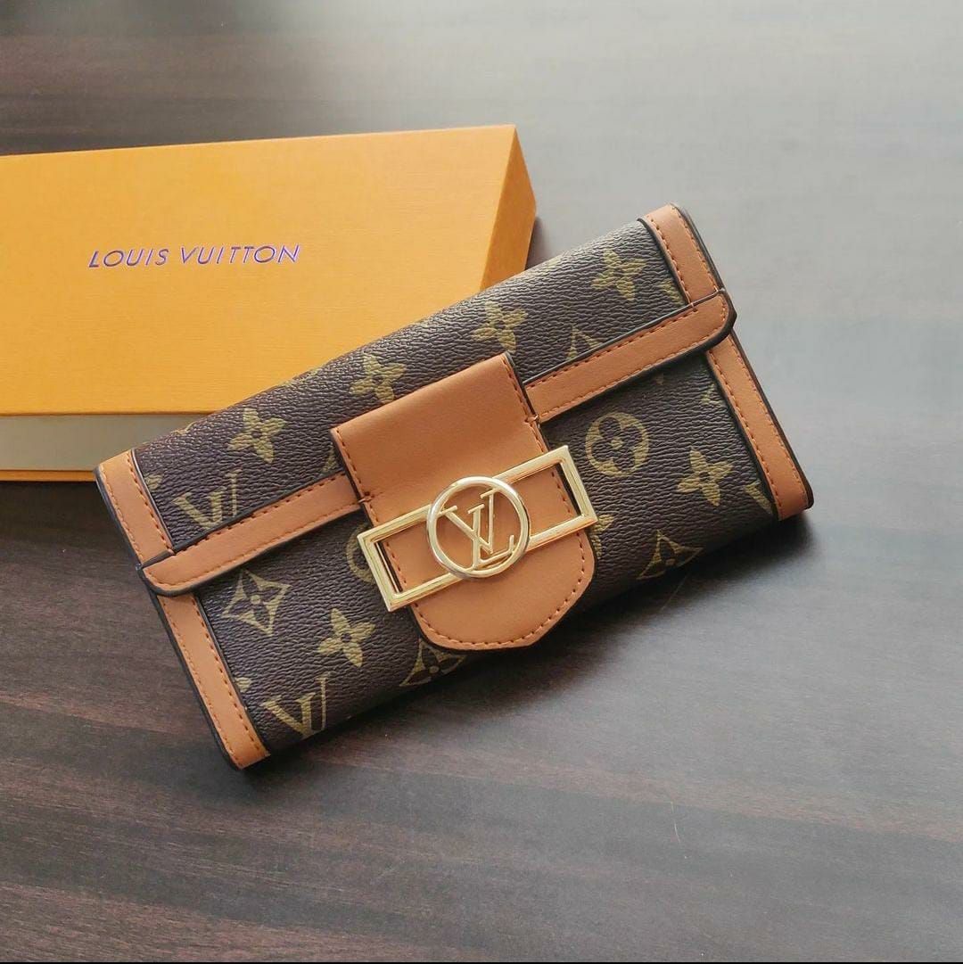 Louis Vuitton Dauphine Coffee Monogram Wallet - TheLuxuryTag