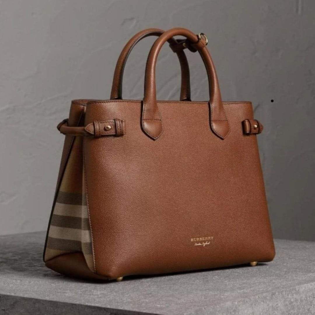 Buy Burberry Banner Brown Colour Hand Bag - Online