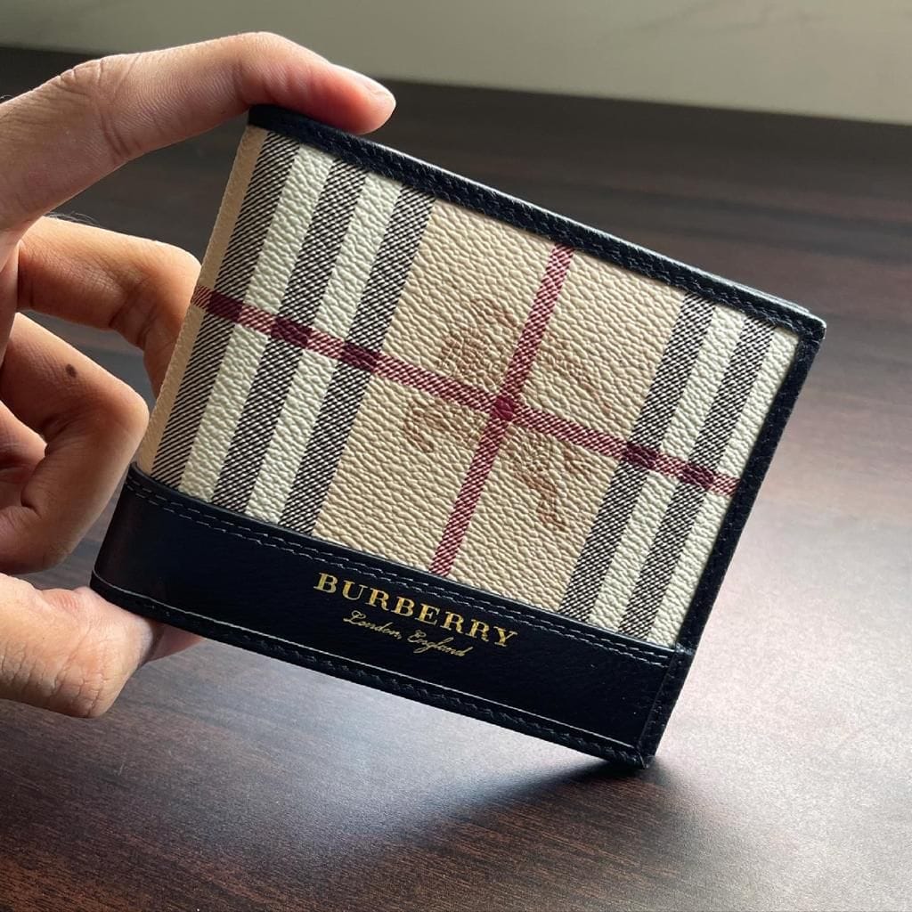 Burberry Iconic Print Leather Men’s Wallet - TheLuxuryTag