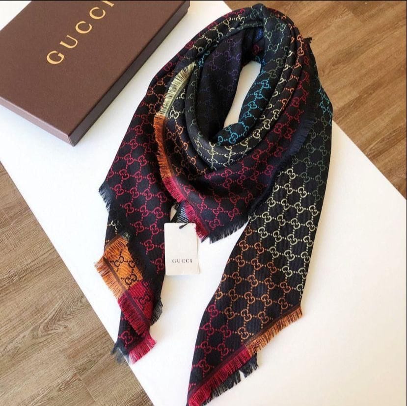 Gucci GG Multicolor Unisex Stole - TheLuxuryTag