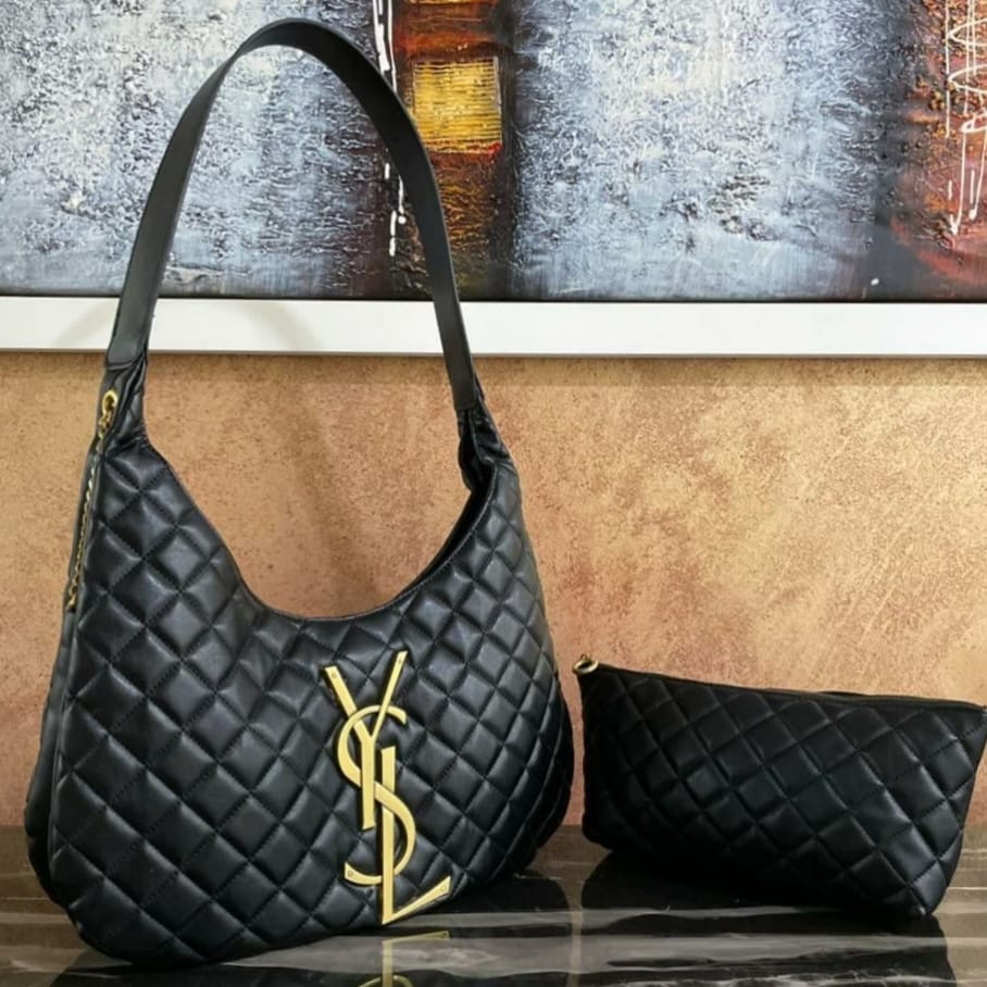 YSL Black Hobo Shoulder Bag - TheLuxuryTag