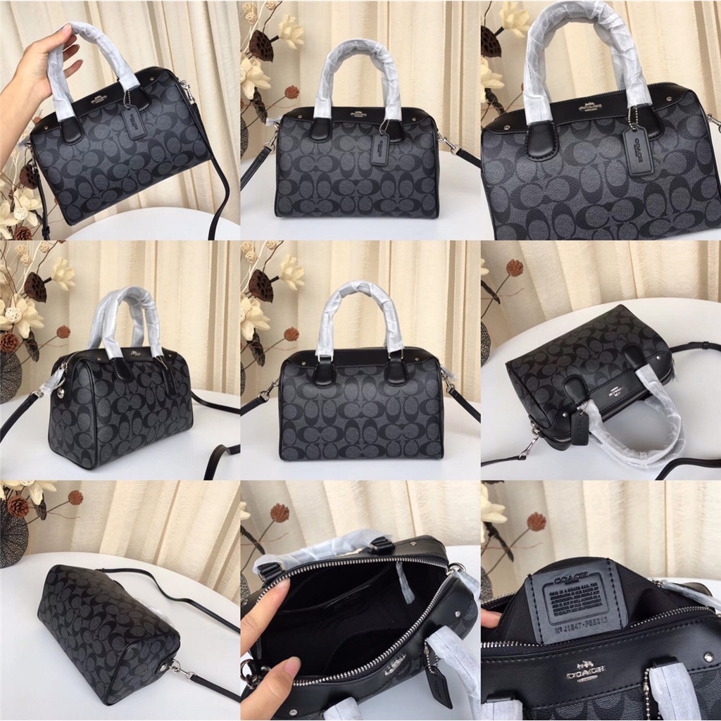 Coach Mini Bennett Satchel Black Handbag (With Box) - TheLuxuryTag