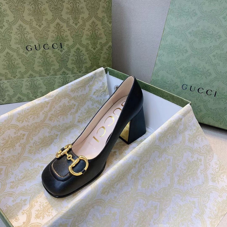 Gucci Horsebit Black Pump - TheLuxuryTag