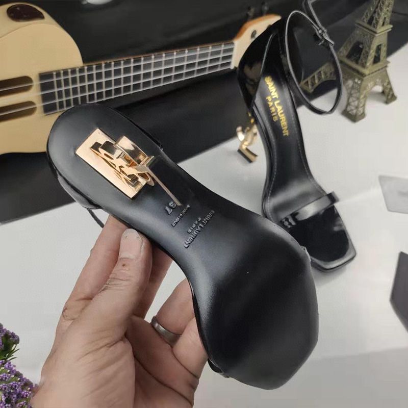Buy YSL Opyum Black Sandle Heel - Online