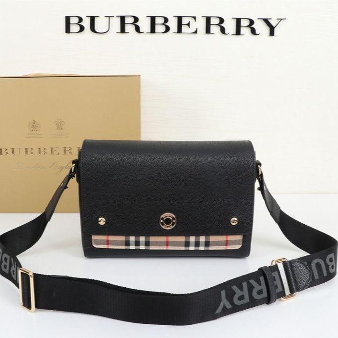 Buy Burberry Note Vintage Black Crossbody Bag (With Box) - Online