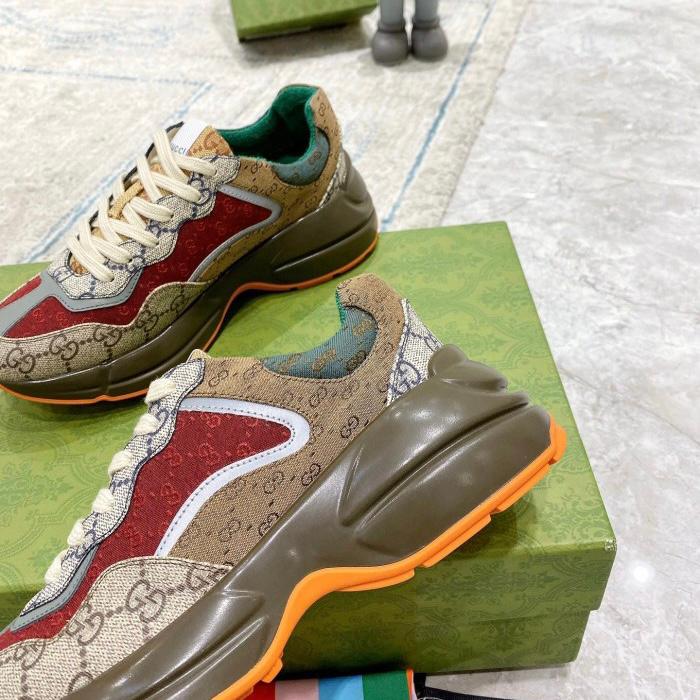 Buy GUCCI GG RYTHON BRICK CANVAS PREMIUM QUALITY SHOE FOR WOMEN - Online