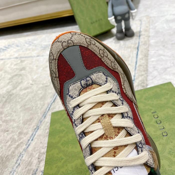 Buy GUCCI GG RYTHON BRICK CANVAS PREMIUM QUALITY SHOE FOR WOMEN - Online