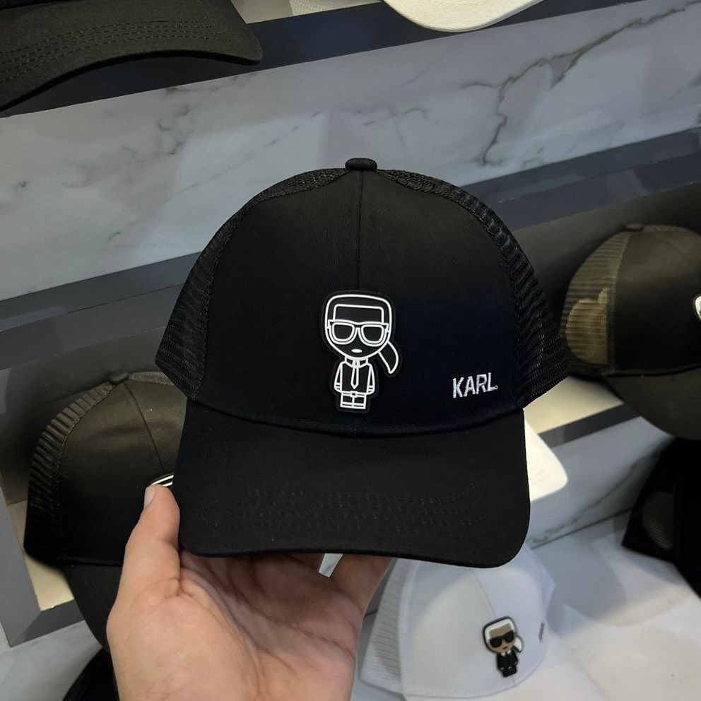 Karl Lagerfeld All Black Baseball Cap - TheLuxuryTag