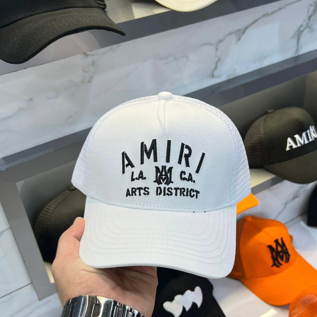 Amiri White Baseball Cap - TheLuxuryTag