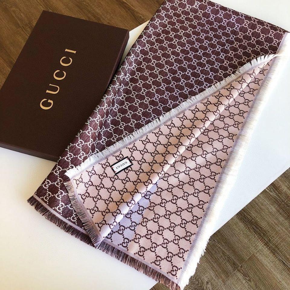 Buy Gucci Maroon GG Unisex Stole - Online