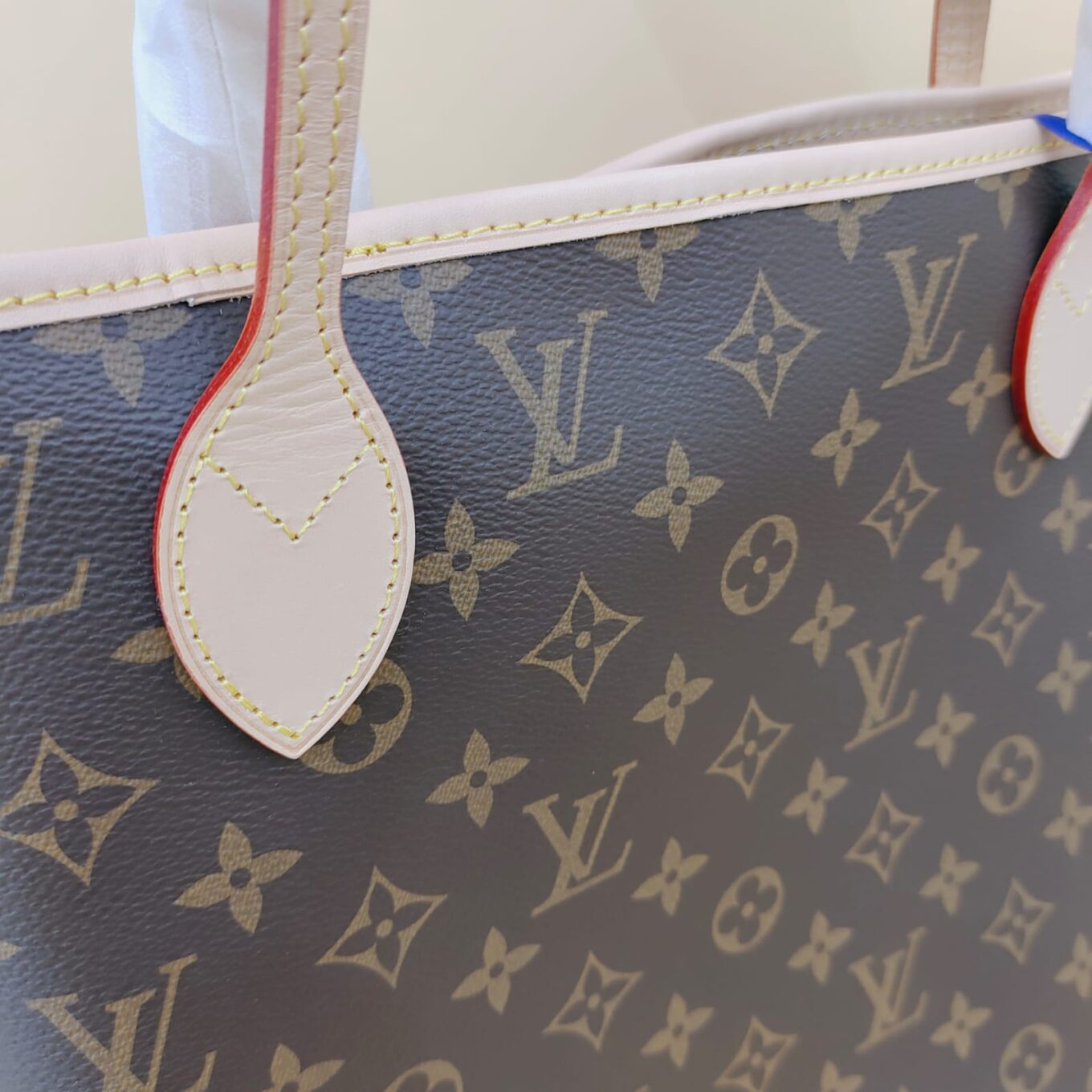 Louis Vuitton Neverfull Beige Interior Premium Tote Bag (With Double ...