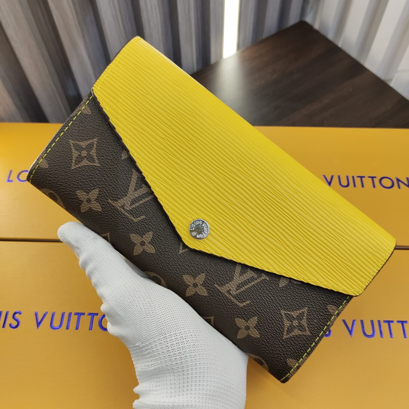 Louis Vuitton Yellow Pallas Wallet - TheLuxuryTag