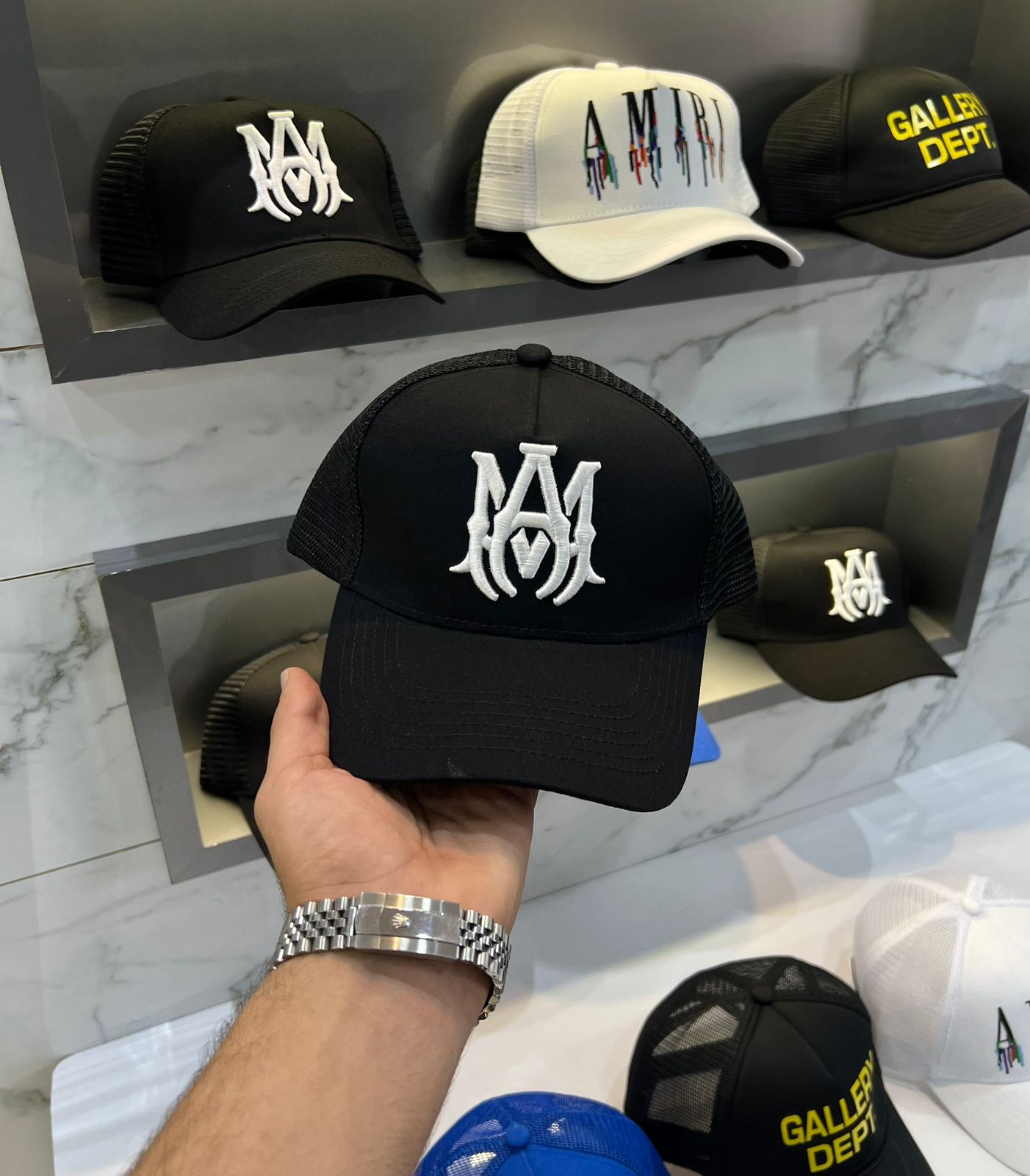 Amiri Black Baseball Cap - TheLuxuryTag