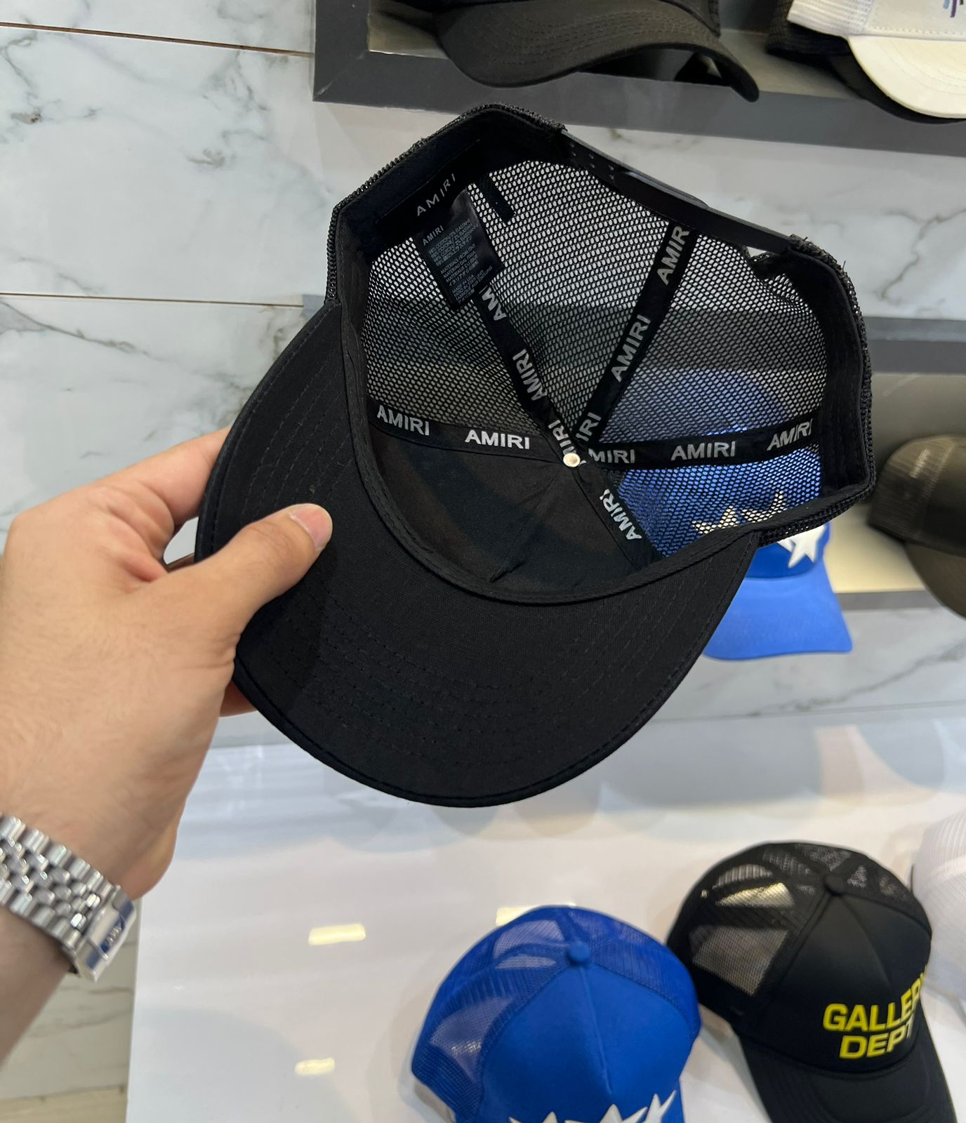Amiri Black Baseball Cap - TheLuxuryTag