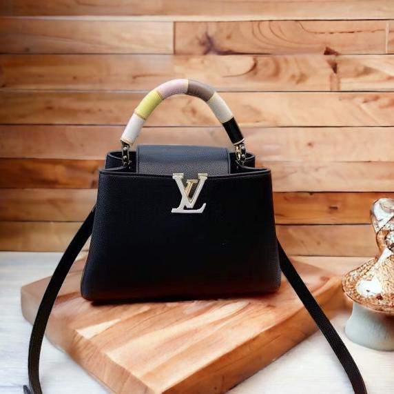 Louis Vuitton Black Mini Capucine Bag (With Box) - TheLuxuryTag
