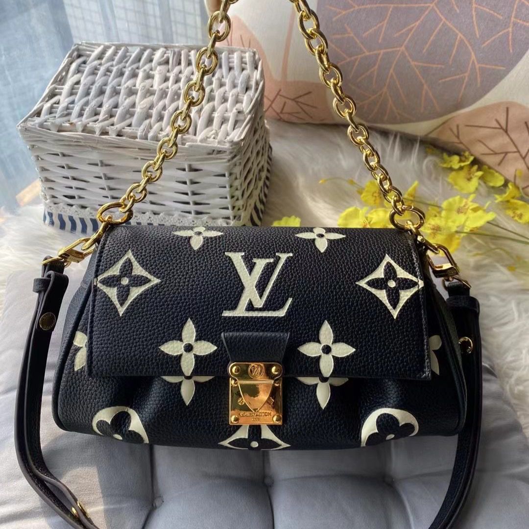 Louis Vuitton Favourite Empreinte Black Shoulder Bag (With Box ...