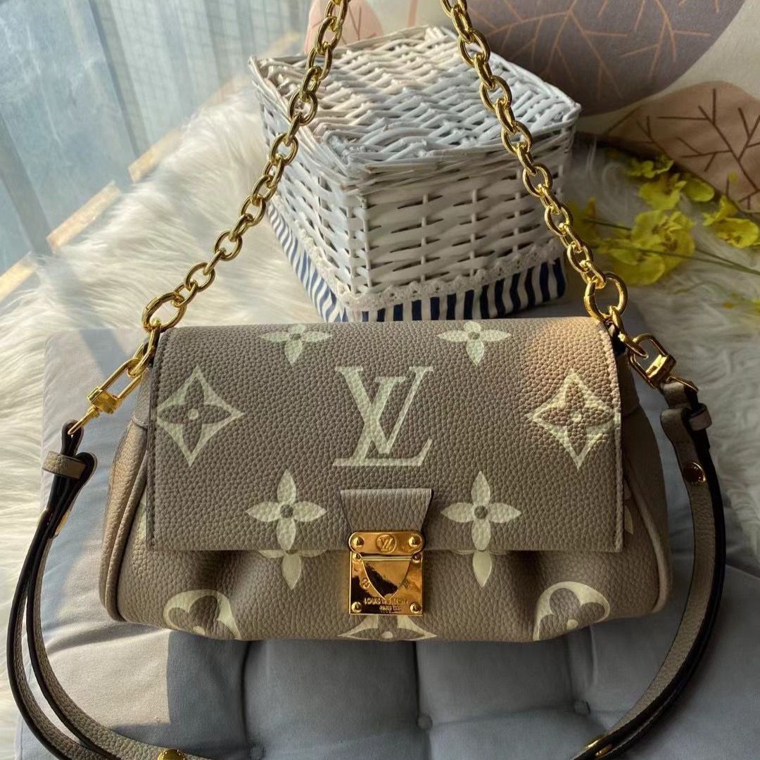 Louis Vuitton Favourite Empreinte Grey Shoulder Bag (With Box ...