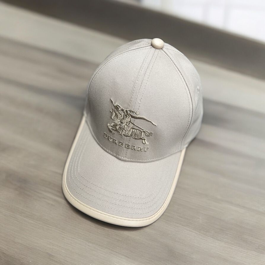 Burberry Beige Logo Baseball Cap - TheLuxuryTag