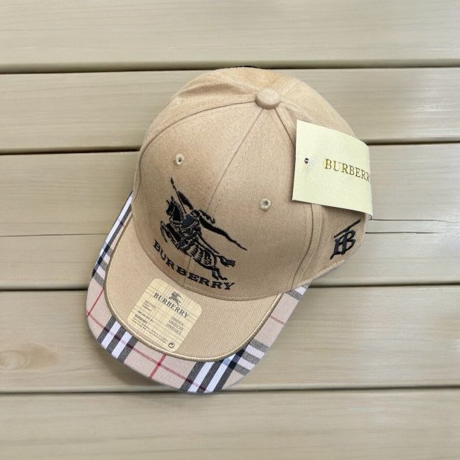 Burberry Khaki Logo Baseball Cap - TheLuxuryTag