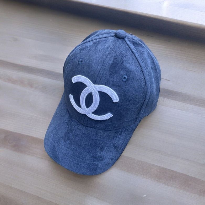 Chanel Blue Velvet Baseball Cap - TheLuxuryTag