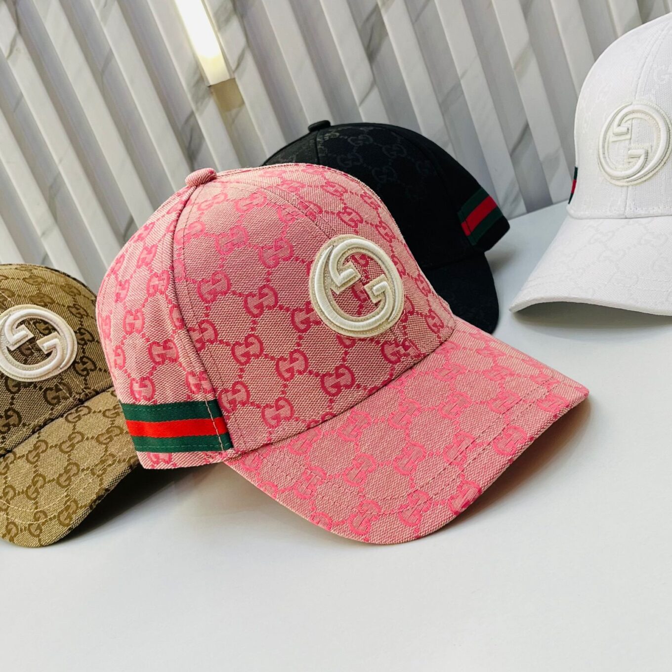 Gucci GG Pink Baseball Cap - TheLuxuryTag