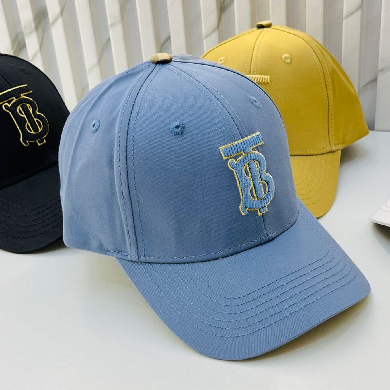 Burberry TB Blue Baseball Cap - TheLuxuryTag