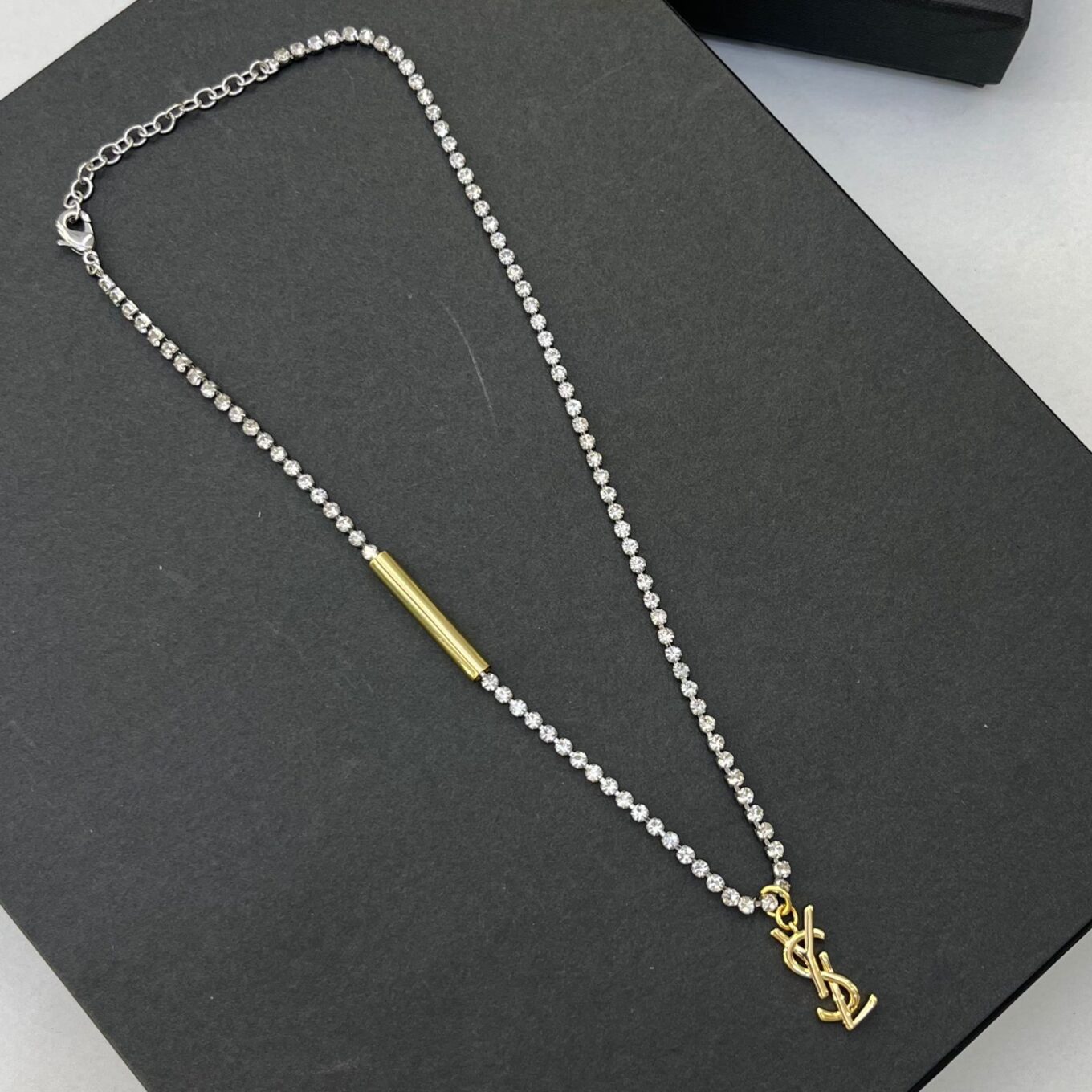 YSL Monogram Pendant Necklace - TheLuxuryTag