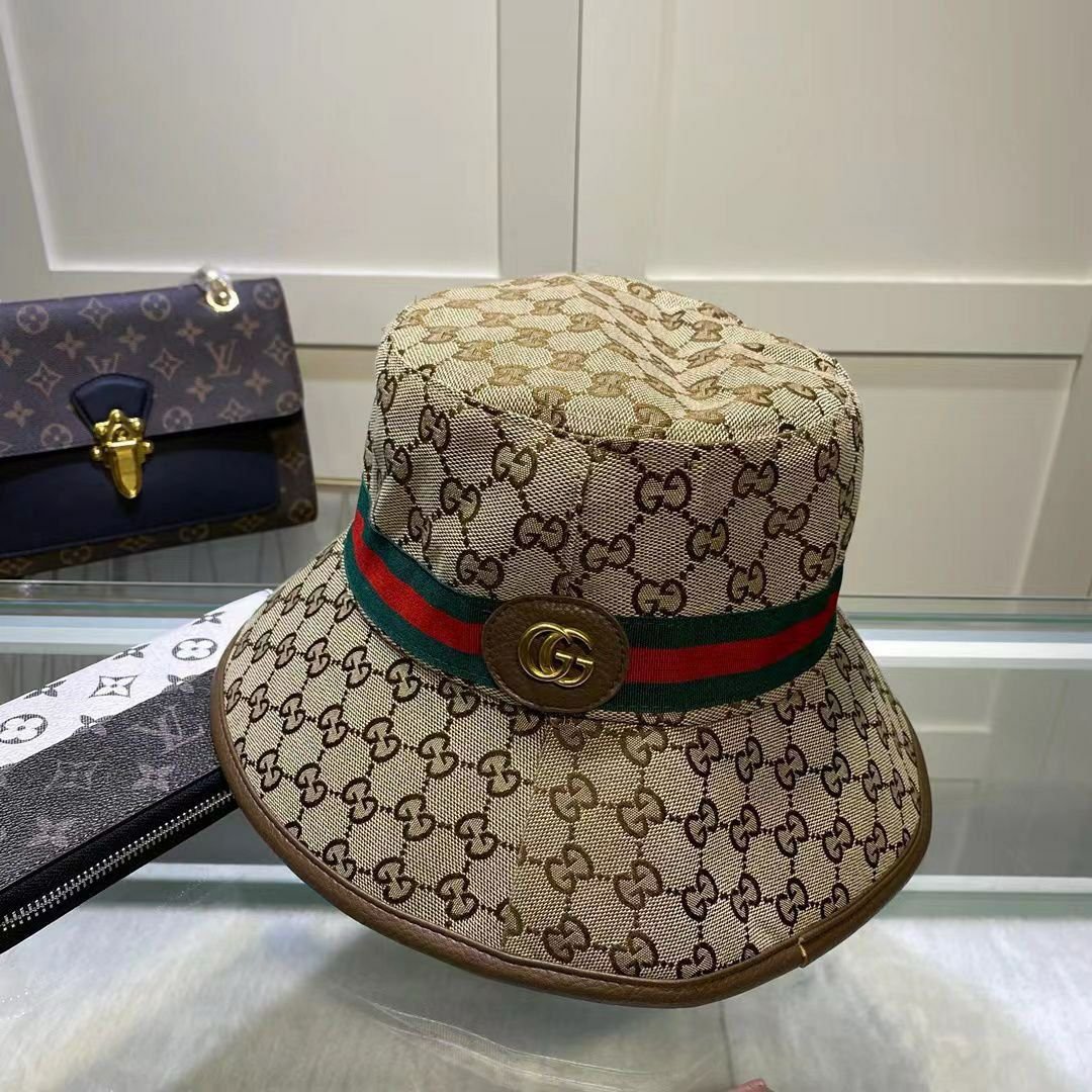 Buy Gucci GG Khaki Hat - Online
