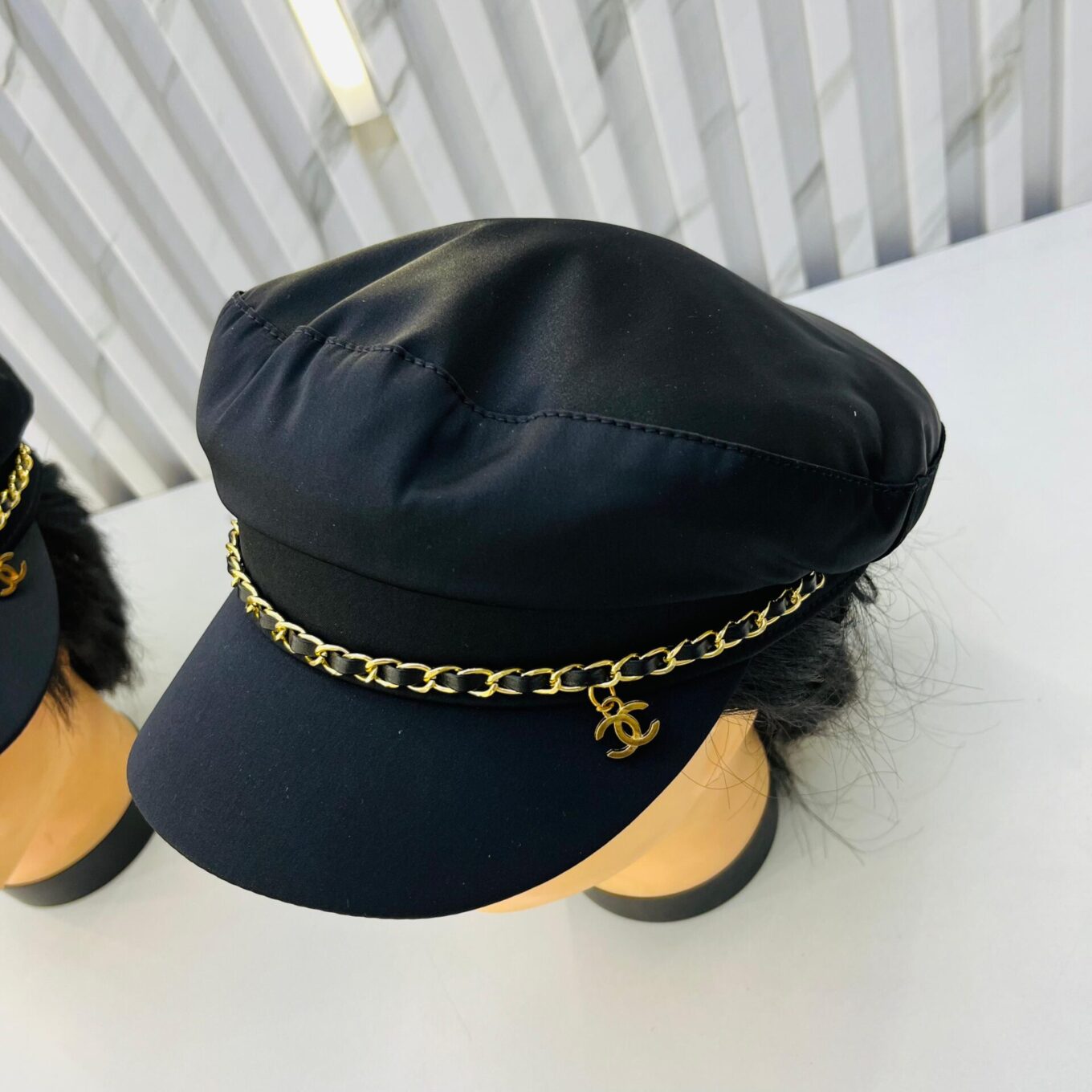 Chanel Black Ladies Cap - TheLuxuryTag