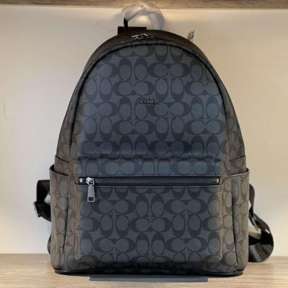 Coach Black Color West Signature Backpack - TheLuxuryTag
