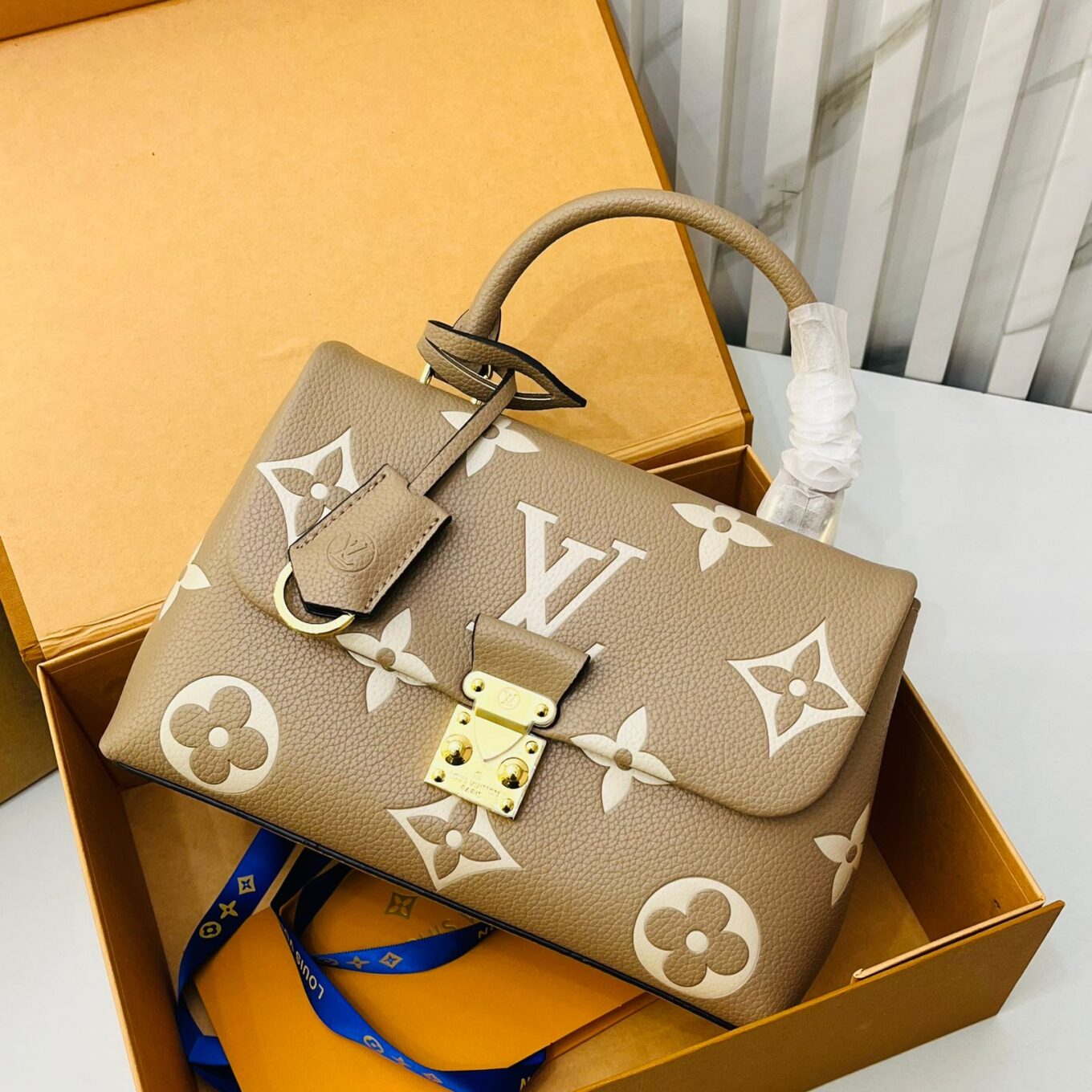 Louis Vuitton Mini Soft Trunk Khaki Handbag Premium Quality (With ...