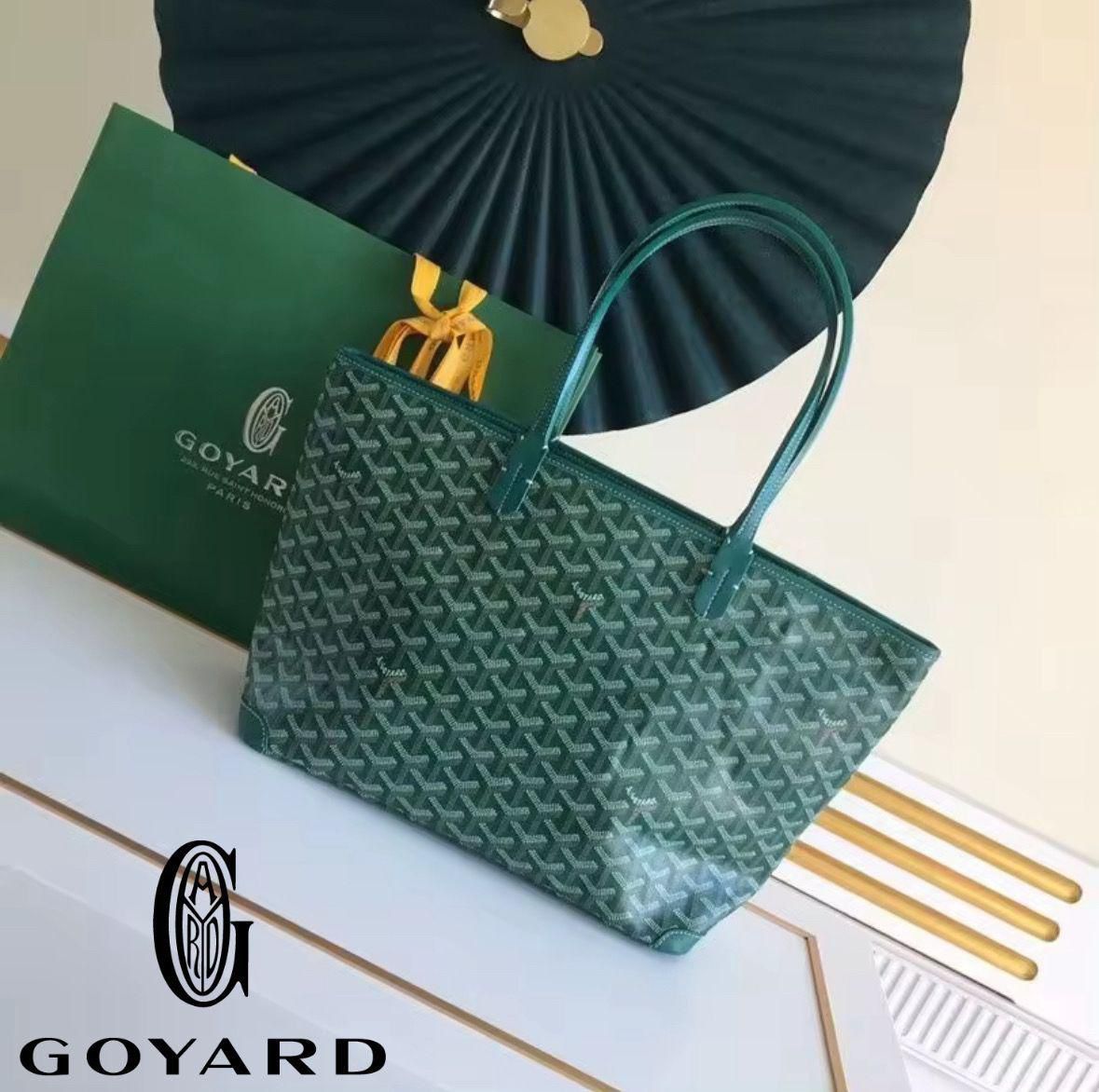 Goyard Green Neverfull Tote - TheLuxuryTag