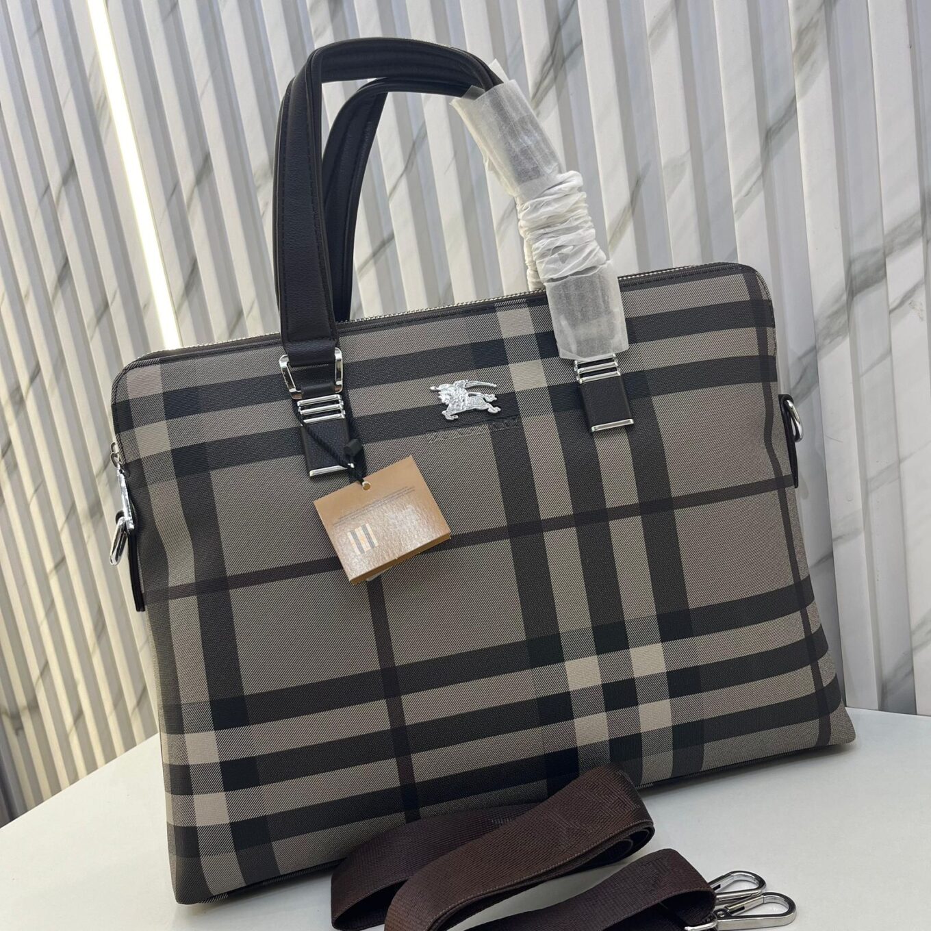 Burberry Signature Laptop Bag - TheLuxuryTag