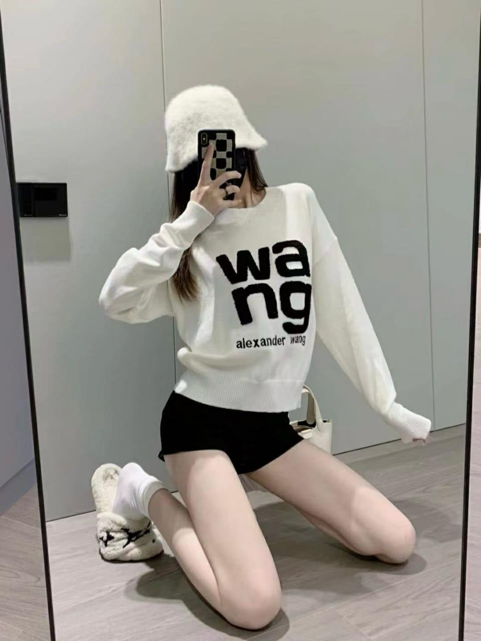 Alexander Wang White Knitted Full Sleeve Warm Pullover - TheLuxuryTag