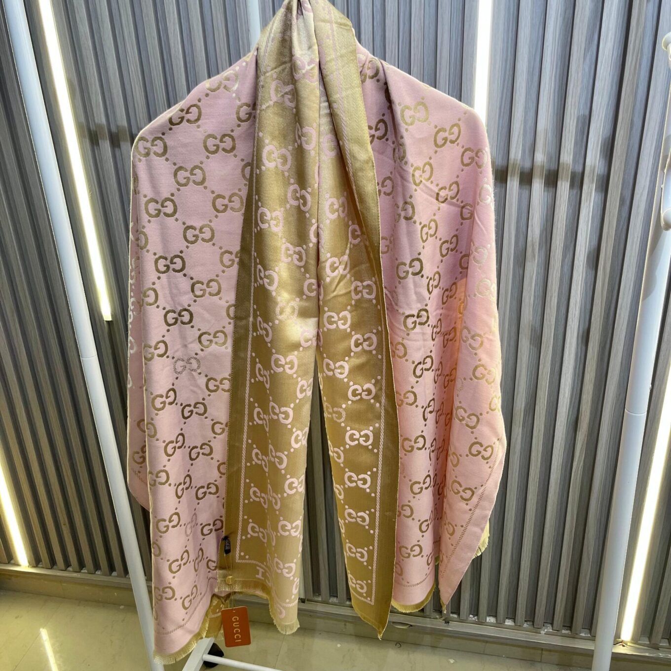 Gucci GG Pink Stole (With Box) - TheLuxuryTag