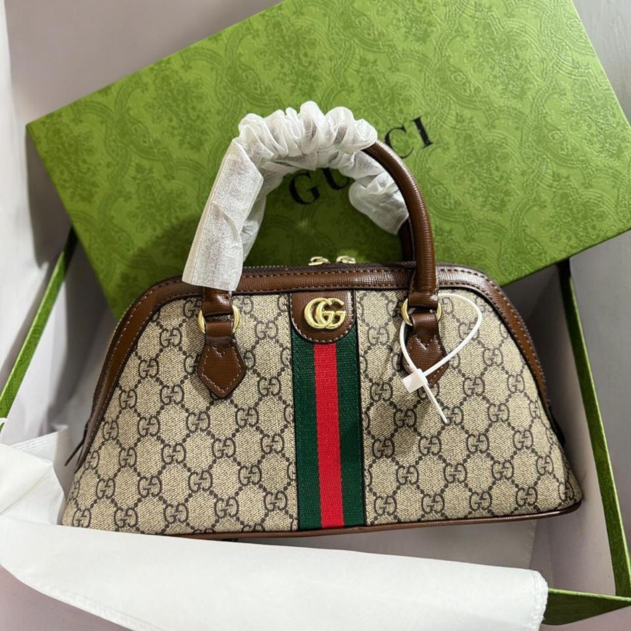 Gucci Ophidia Monogram Top Handle Handbag (With Box) - TheLuxuryTag