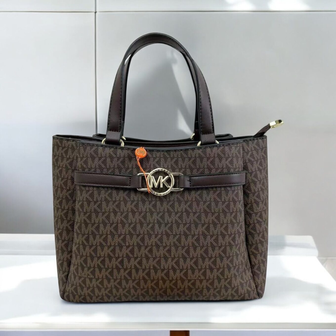 Michael Kors Angelina Coffee Handbag - TheLuxuryTag