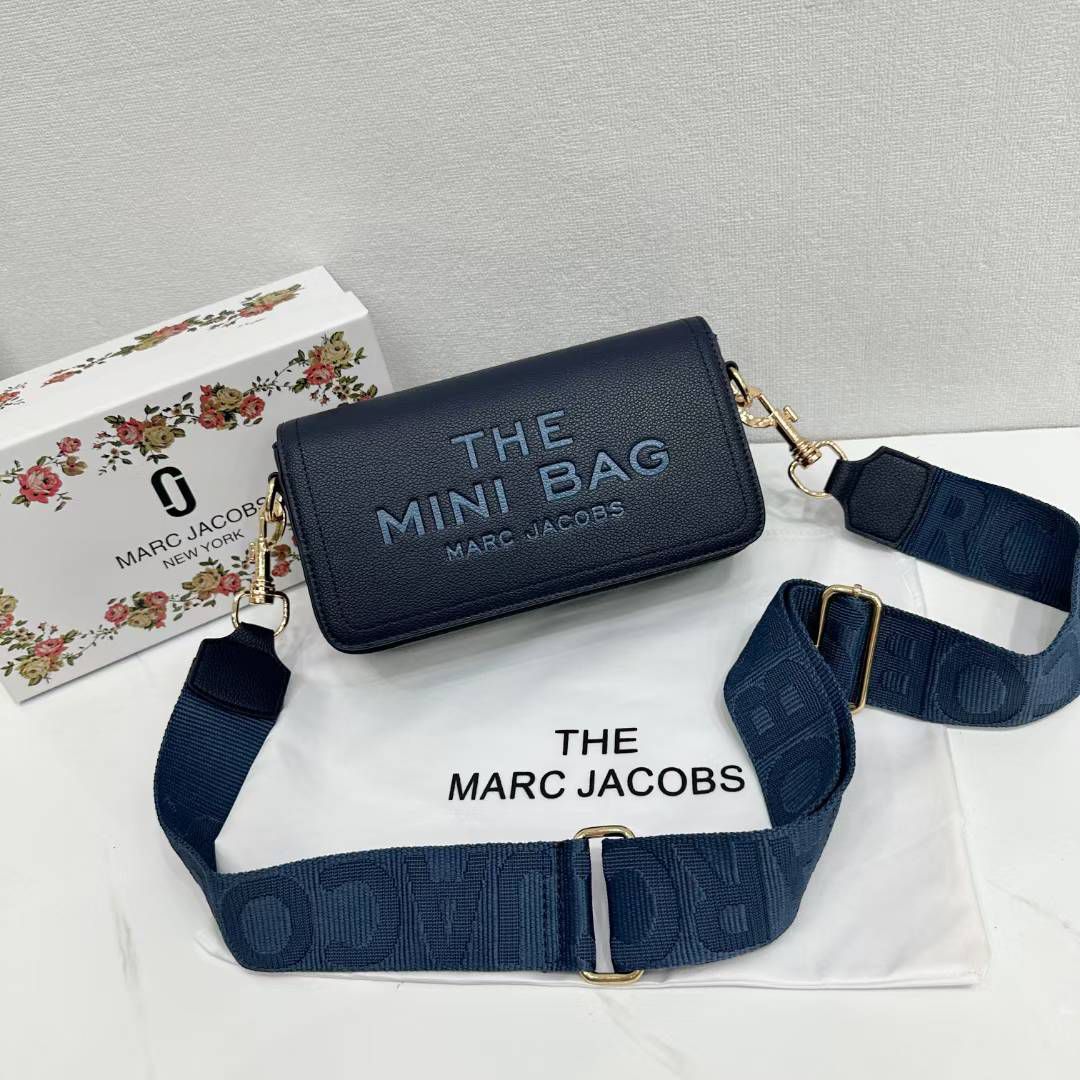 Marc Jacobs Dark Blue The Mini Bag (With Box) - TheLuxuryTag