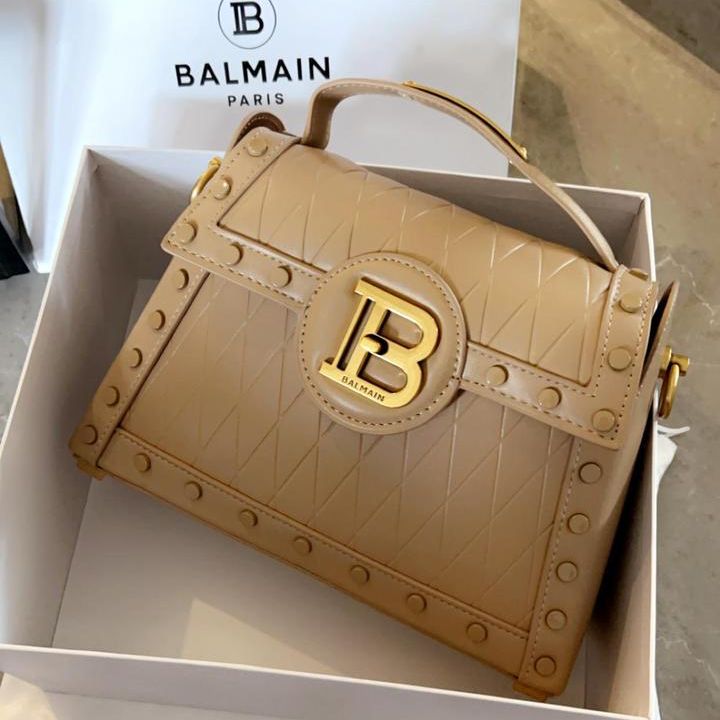 Balmain B Buzz Dynasty khaki Color Hand Bag (With Box) - TheLuxuryTag