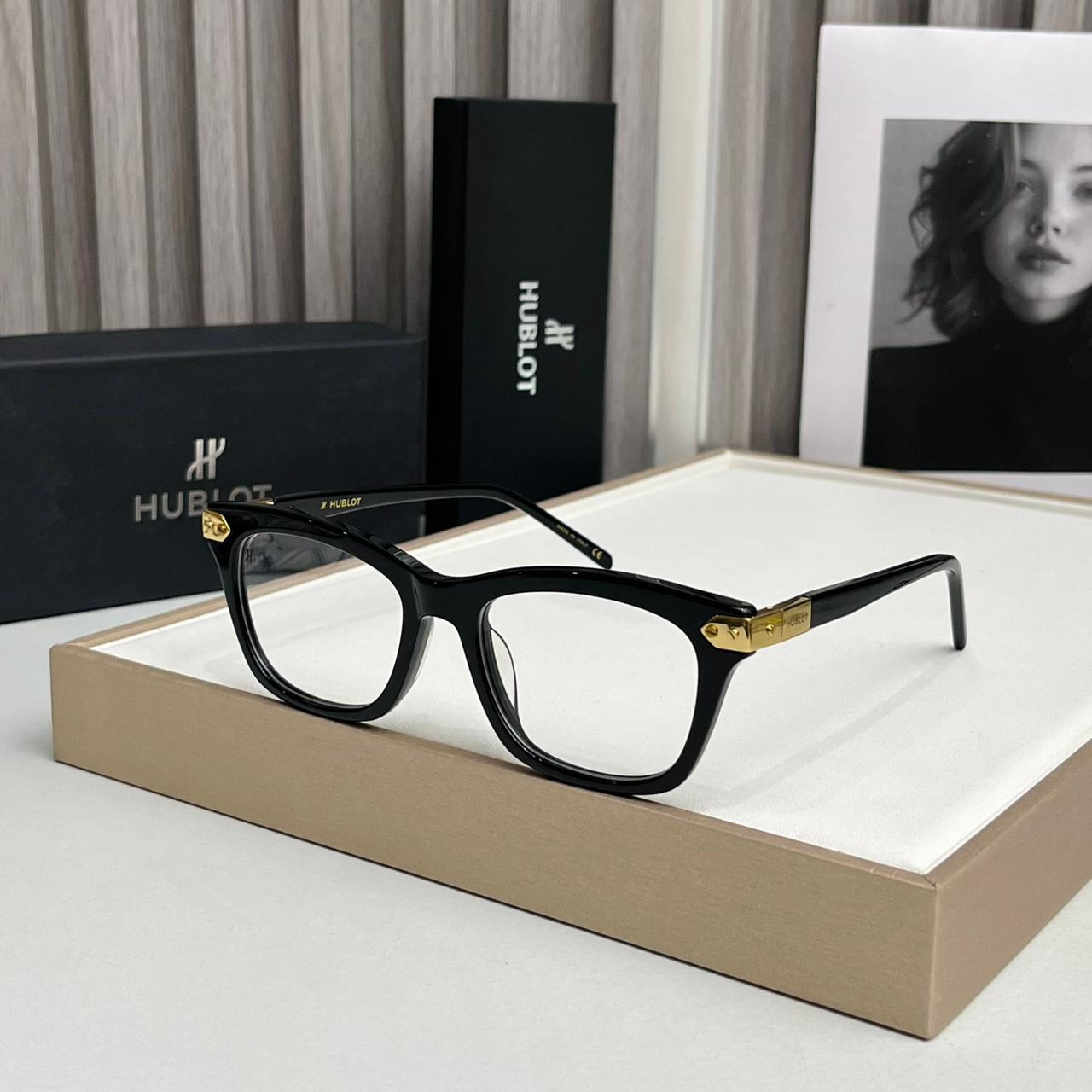 Hublot wayfarer Black Premium Unisex Optical Frame - TheLuxuryTag