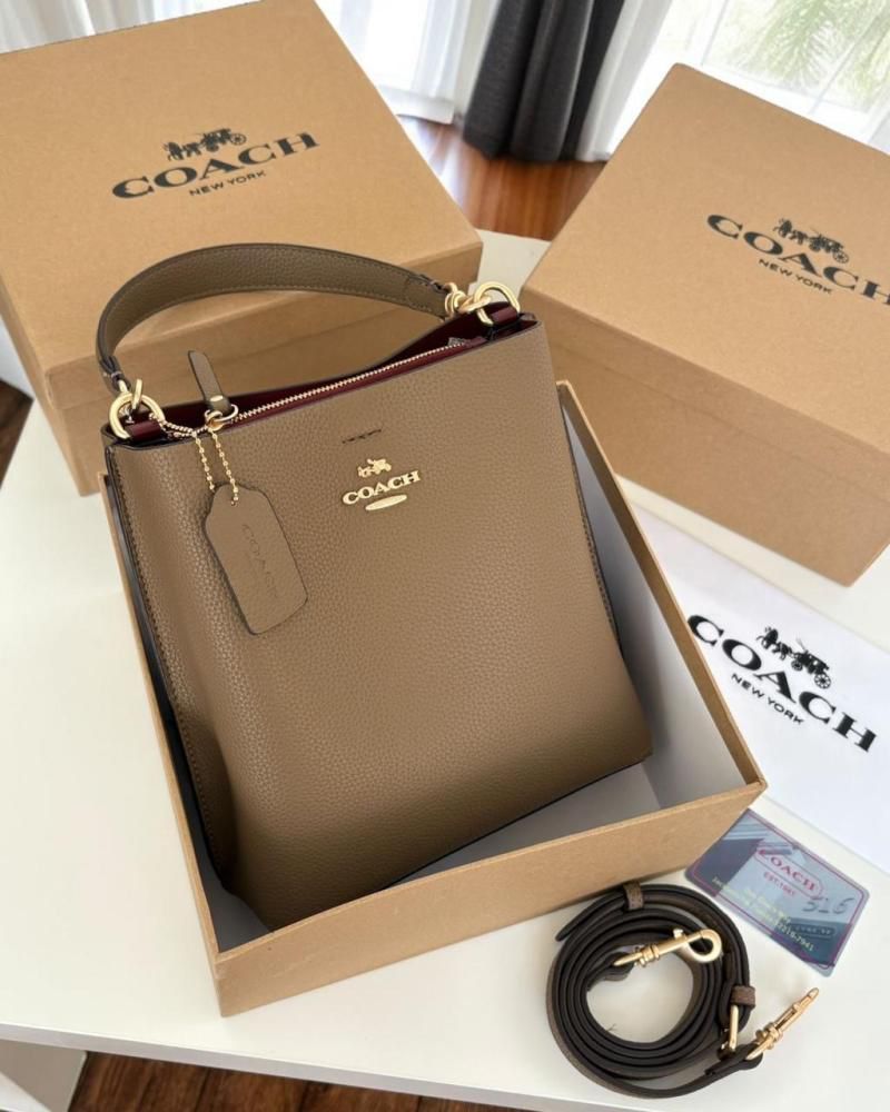 Coach Mollie Apricot Bucket Bag (With Box) - TheLuxuryTag